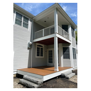 Before and After Shrewsbury, MA double decker - Modern - Porch - Boston ...