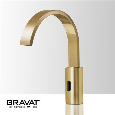 Bravat Gold Infrared Automatic Electronic Commercial Faucet ...
