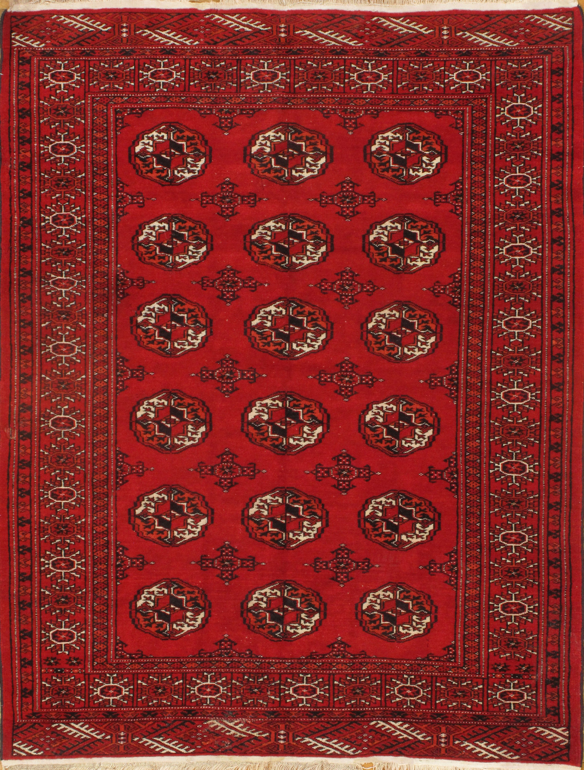 Rust Russain Turkman 4'.2''x4'.5'' - Southwestern - Area Rugs - by ...