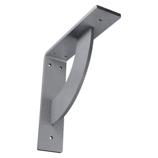 1 1/2"Wx5 1/2"Dx8"H Edwards Wrought Iron Bracket, Single Center Brace ...