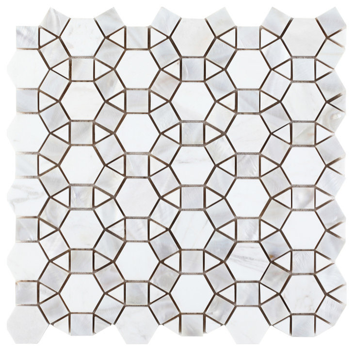 Diana Aether 11.5 x 12 - Traditional - Mosaic Tile - by Fancy Tiles and ...