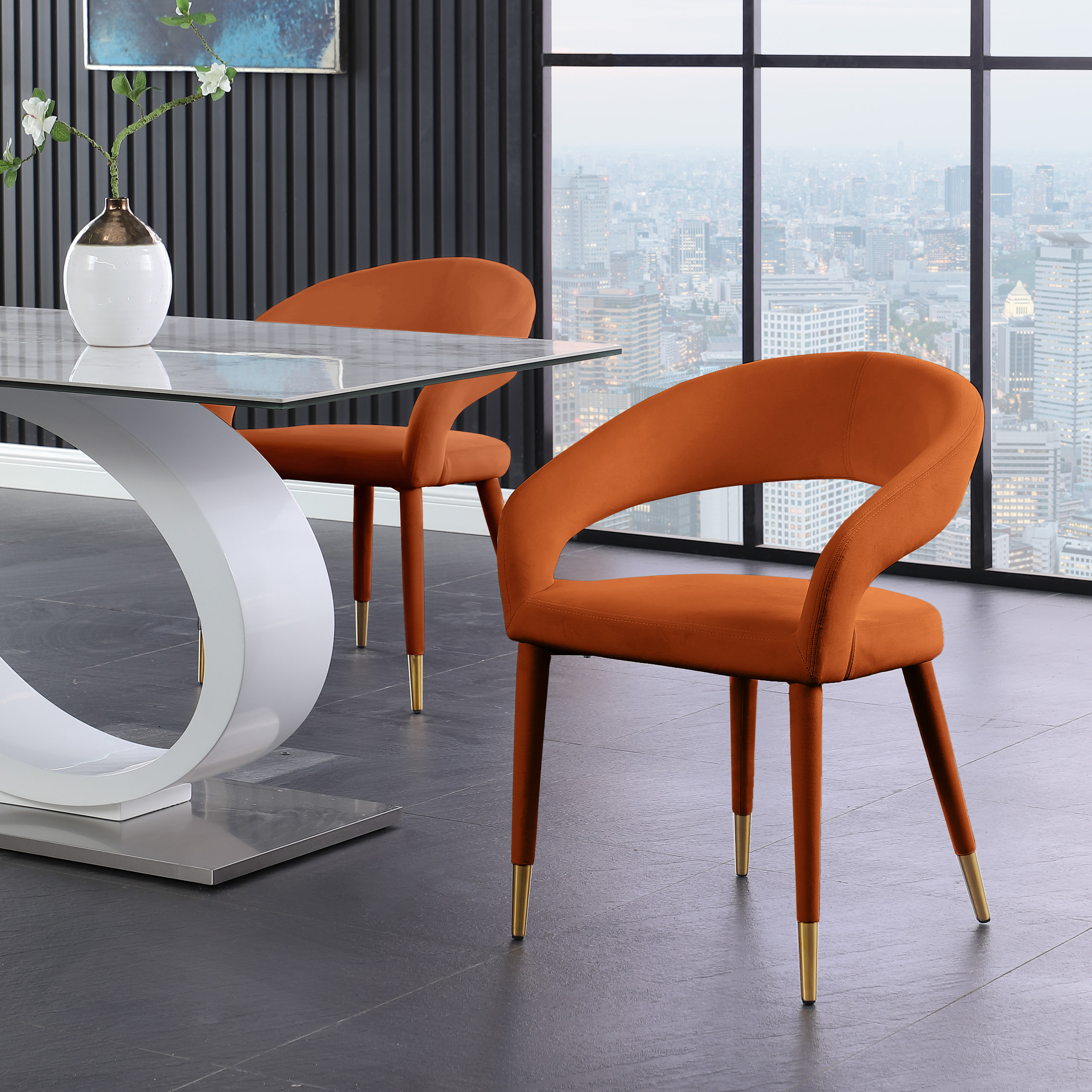 Destiny Dining Chair - Midcentury - Dining Chairs - by Meridian ...