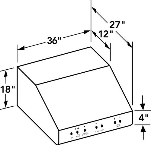 Builder bumped out range hood cabinet, is this a mistake