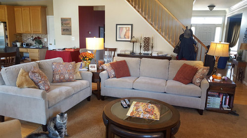 Our beige room with rust accents is too bland and not sure why?