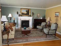 Console table between sofa and wall?