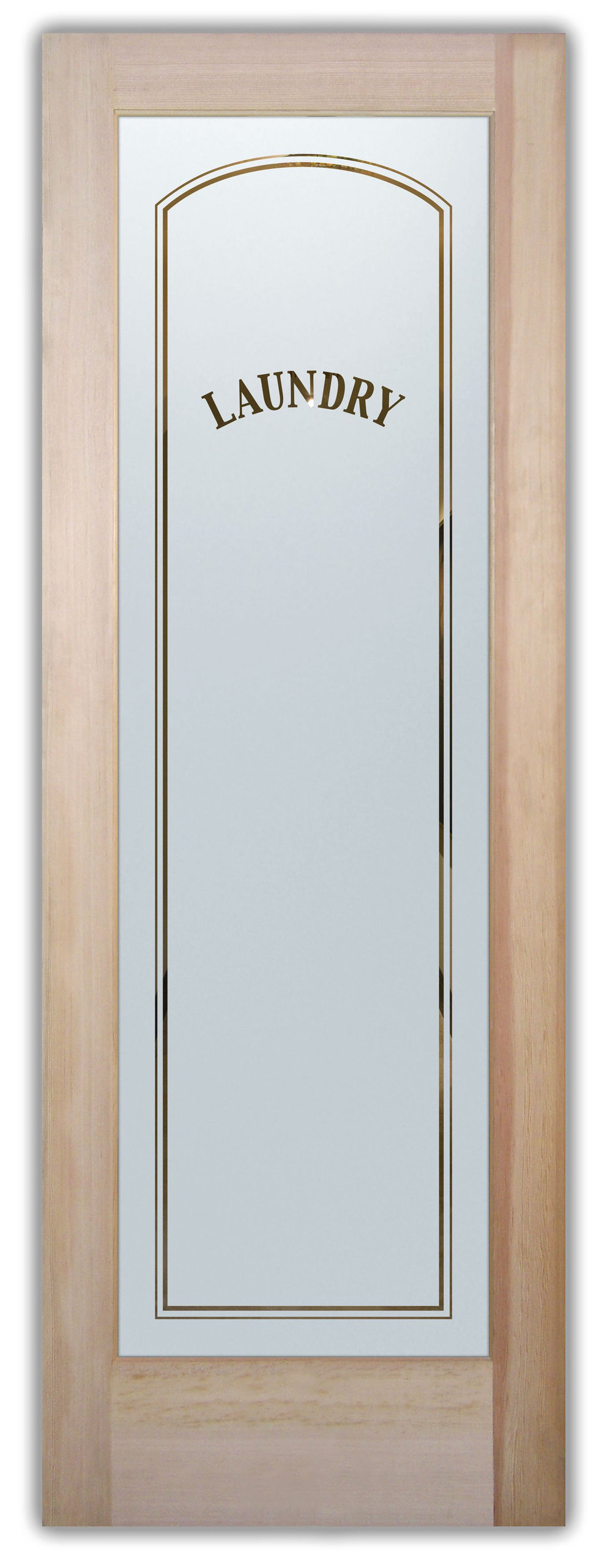 Laundry Room Doors - Classic Arched Capitals Frosted Glass Design - 28 ...