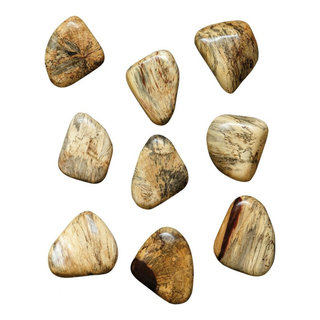 Pebbles - Wood Wall Decor (Set of 9)-5 Inches Tall and 6 Inches Wide ...