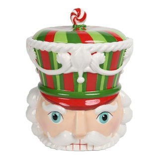 December Diamonds Nutcracker Cookie Jar. - Eclectic - Decorative Jars ...