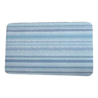 Intercoastal Waterway Raya De Agua Stripe Print Bath Mat, 17"x24 ...