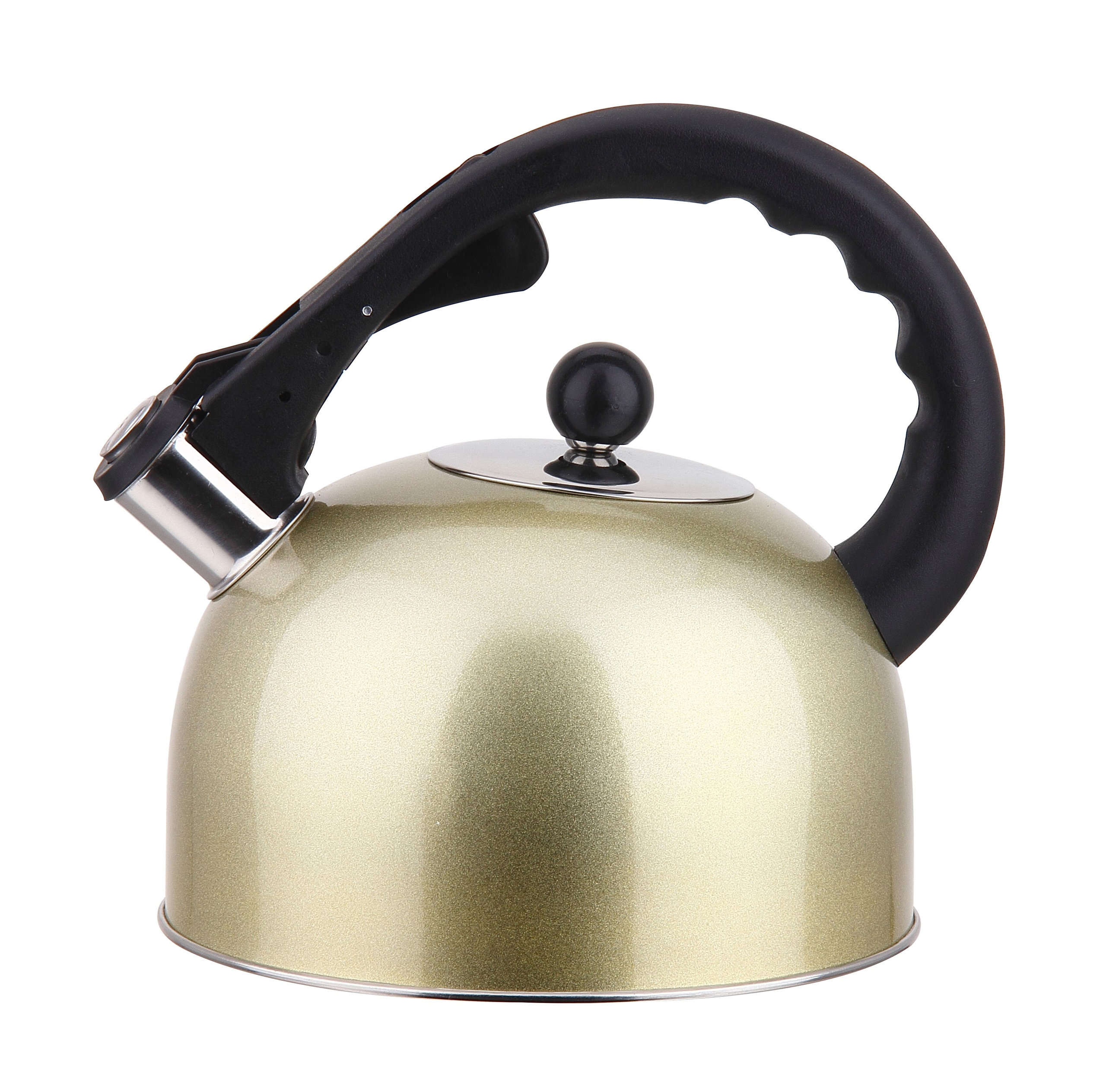 YBM Home Stainless Steel Stovetop Whistling Tea Kettle 3L, Induction ...