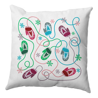 Mittens Accent Pillow, 16"x16" - Contemporary - Decorative Pillows - by ...