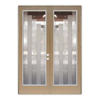 Front Doors - Towers Frosted Glass Design - 30" x 80" - CUSTOMIZE ANY ...