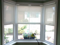Window Dressing for a square bay window? | Houzz UK