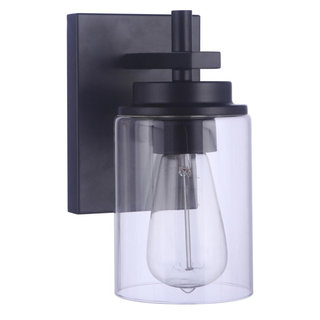 Reeves 1 Light Wall Sconce, Flat Black - Transitional - Wall Sconces ...