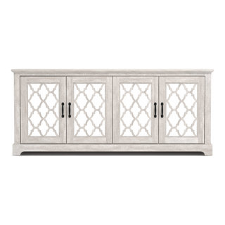 Heron 68.2" 4 Door Wide TV Stand Fits TV's up to 75" - Mediterranean ...