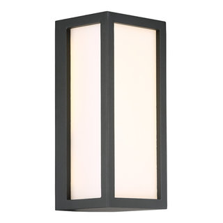 1 Light Transitional Outdoor Wall Light - Transitional - Outdoor Wall ...