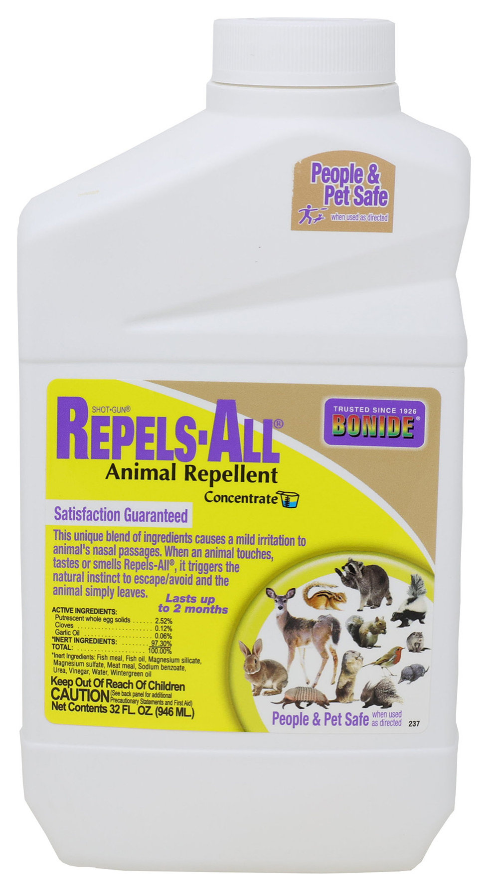 Bonide Repels-All Animal Repellent Liquid Concentrate, 32-Ounce ...