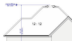 Lowering the roof line on a house plan