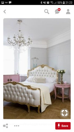 Would you put a large frame behind the bed? | Houzz UK
