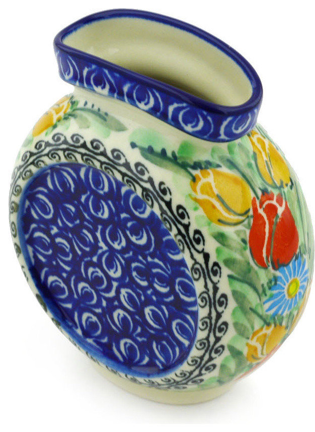 Polmedia Polish Pottery 4" Stoneware Vase - Traditional - Vases - by ...