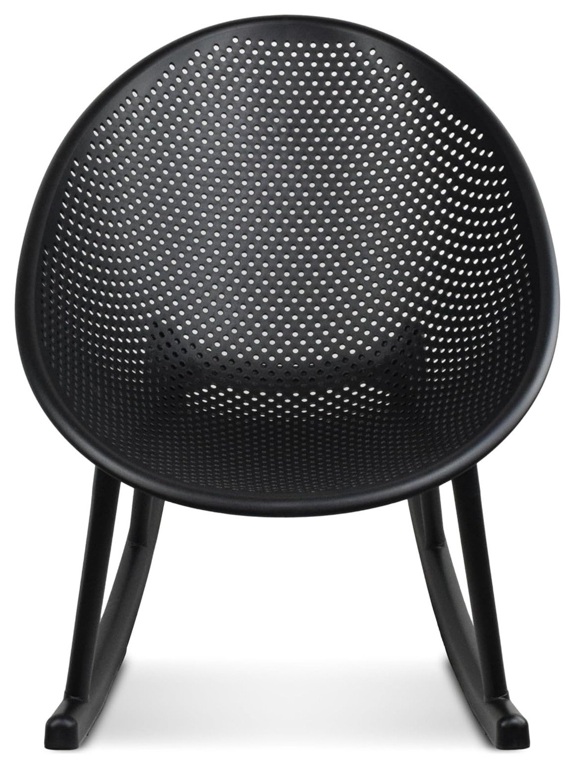 Modern Patio Rocking Chair with Perforated Egg Seat and Durable Frame ...