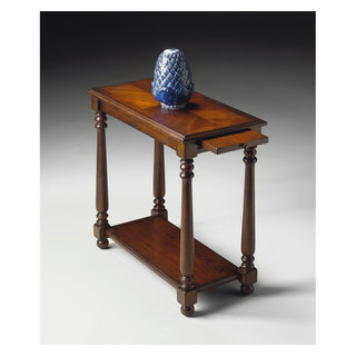 Butler Chairside Table, Castlewood, Plantation Cherry - Southwestern ...