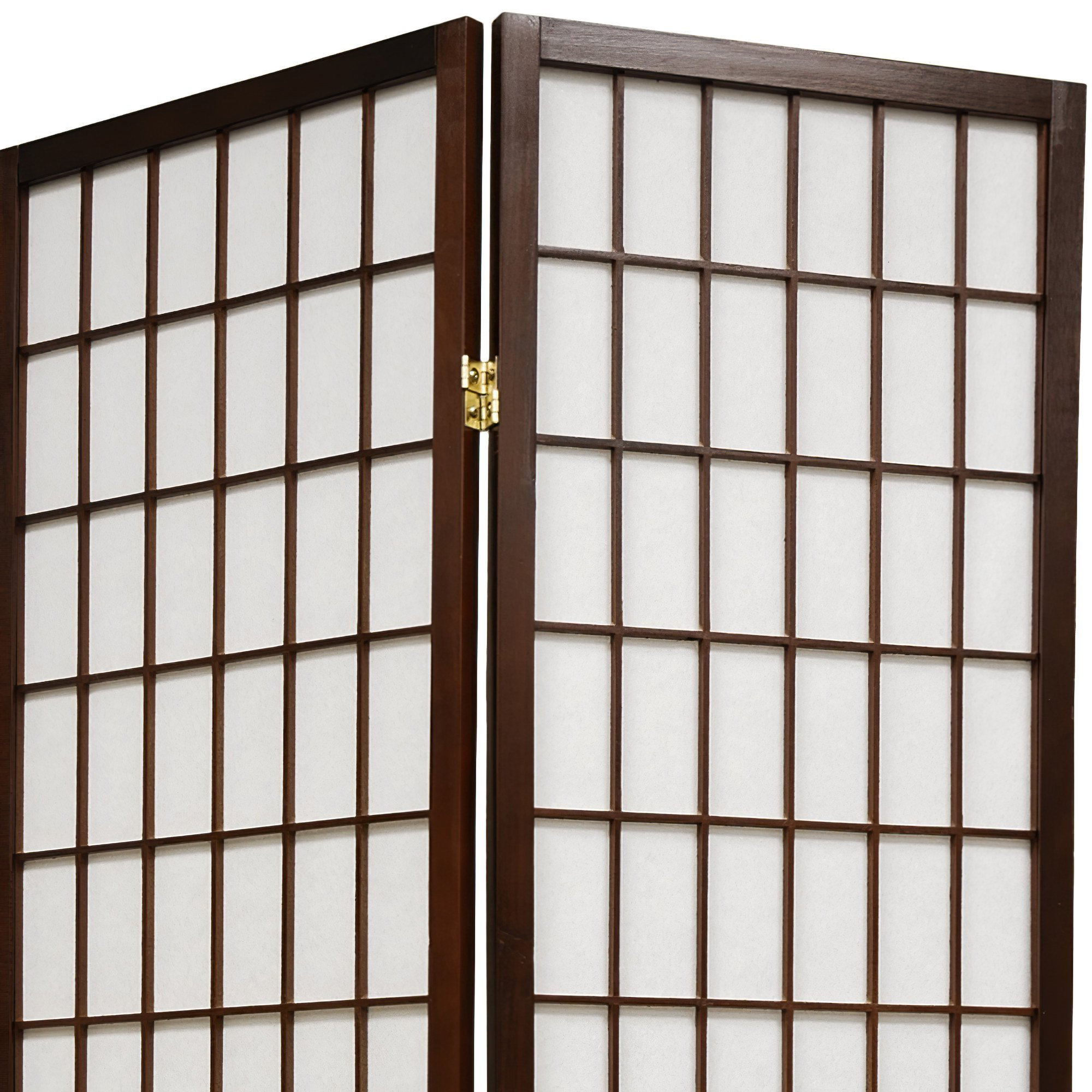 Japanese Style Room Divider with Translucent Rice Paper and Clean Grid ...