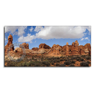 Canyonlands Park, Utah Panoramic One Piece Peel & Stick CANVAS Wall ...
