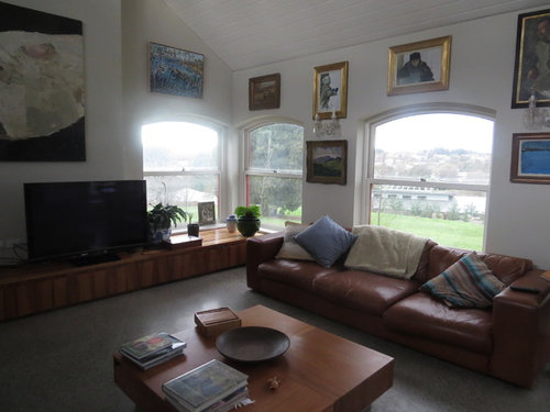 Large lounge room layout.