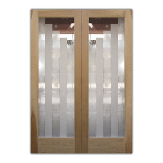 Front Doors - Towers Frosted Glass Design - 30" x 80" - CUSTOMIZE ANY ...