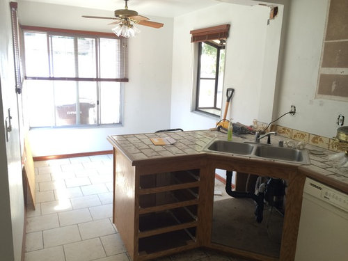 Kitchen remodel: from closed-off and dated to opened up and modern ...