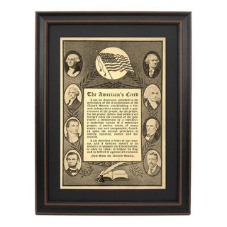 Framed The American's Creed by William Tyler Page - Traditional ...