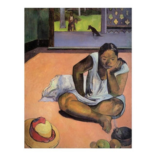"The Brooding Woman" Digital Paper Print by Paul Gauguin, 14"x18", 14 ...