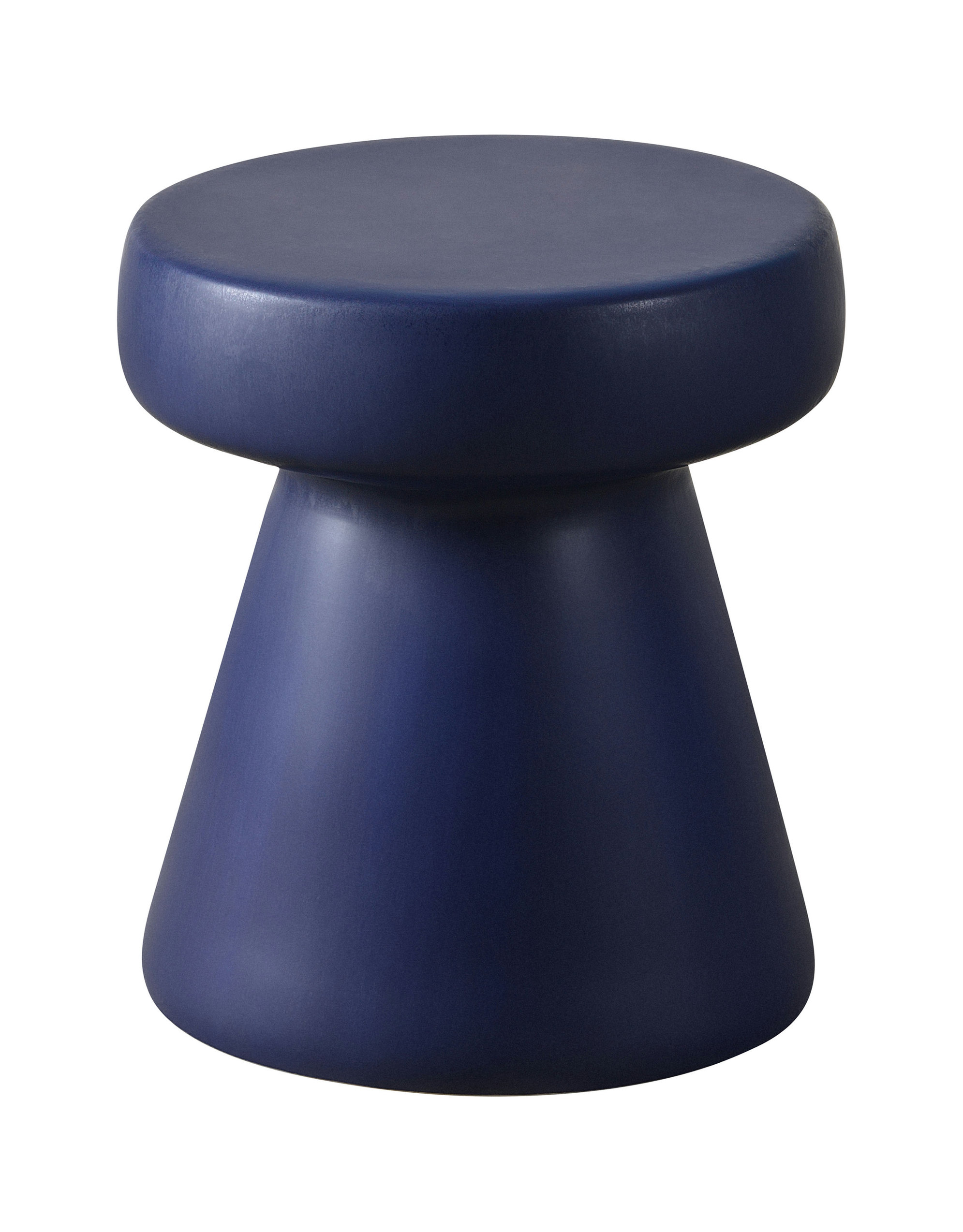 Charlie Matte Navy Ceramic Outdoor Table - Contemporary - Outdoor Side ...