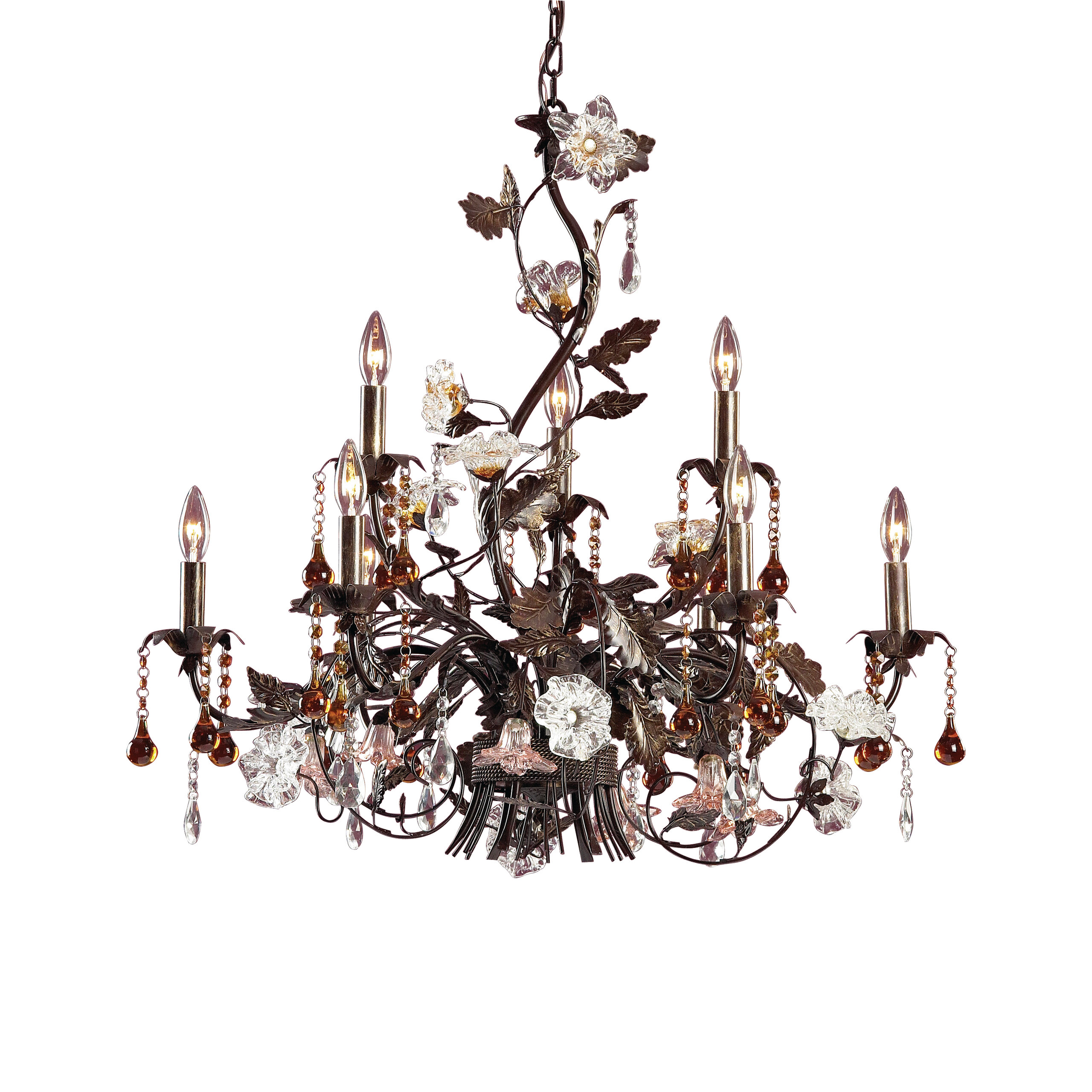 Cristallo Fiore 9-Light Chandelier - Traditional - Chandeliers - by GwG ...