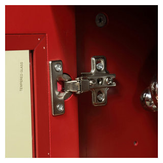 Modern Red TV Stand Console Wood TV media cabinet - Contemporary ...