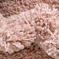 Rug Unique Loom Davos Shag Dusty Rose Round 3' 3 x 3' 3 - Contemporary ...