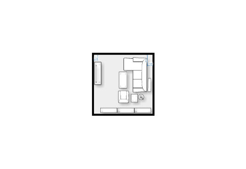 Help 14 by 14 living room layout