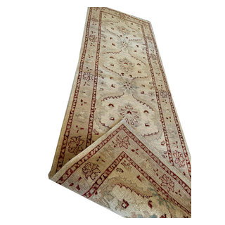 Handmade Traditional Chobi Runner, 96"x30" - Traditional - Hall And ...