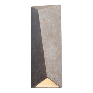 Justice Design Ambiance LED Wall Sconce, Mocha Travertine CER-5897-TRAM ...