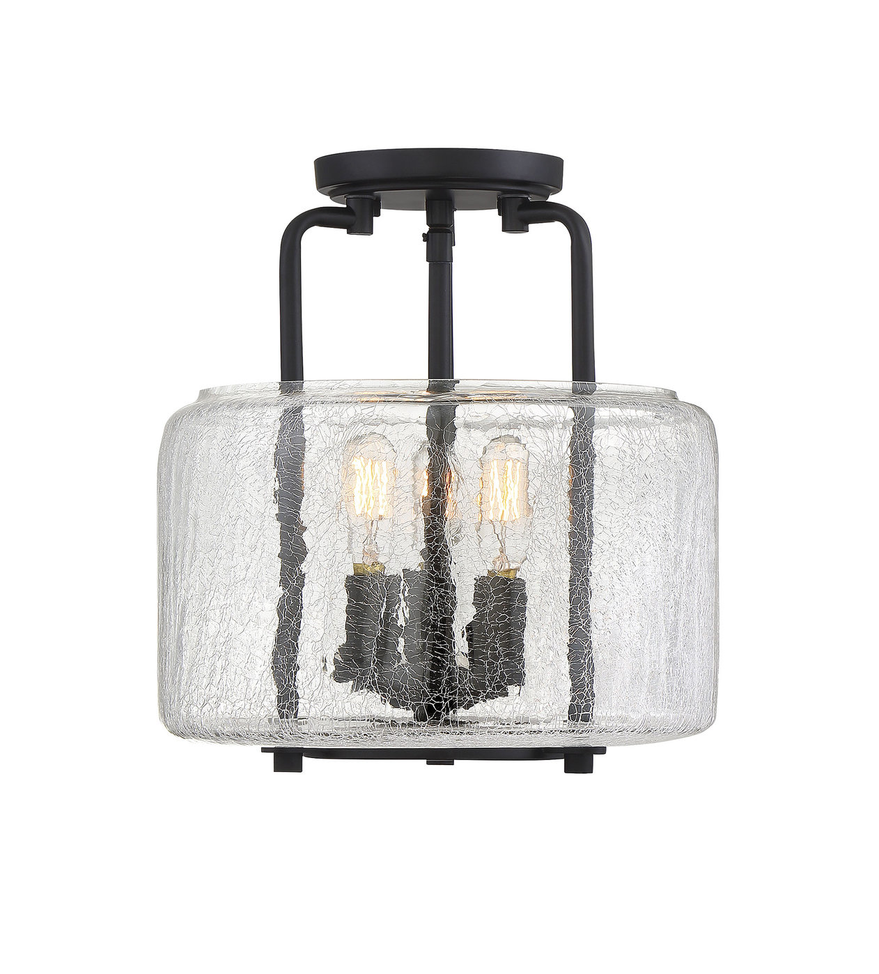 Avalon 3-Light English Bronze Semi Flush Mount - Transitional - Flush ...