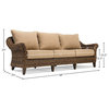Cayman Sofa, Heritage Brown - Tropical - Outdoor Sofas - by Winston ...