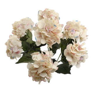 Hydrangea Silk Flowers Plant, Pink Blue Home Decoration - Transitional ...