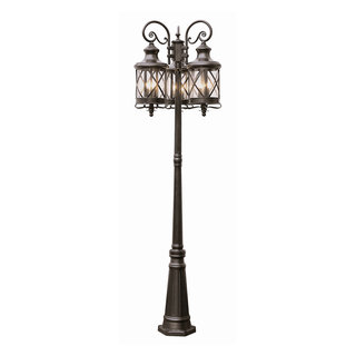 Trans Globe Lighting, New England Coastal 3 Lantern Lamp Post ...