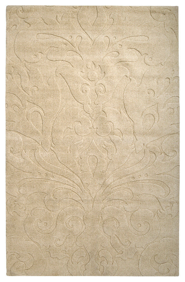 Surya Sculpture 2'x3' Hand Loomed Wool Rug, Beige, 2' x 3 ...