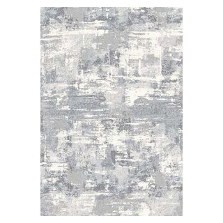 Mehari Blue And Ivory Area Rug, 7'10"x11'2" - Contemporary - Area Rugs ...