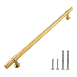 Modket 1611 Satin Brass, 12" Length (10-1/8" [256mm] Hole Center ...