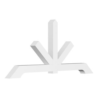 Vanguard Architectural Grade PVC Gable Bracket, 72"Wx33"H (11/12 Pitch ...