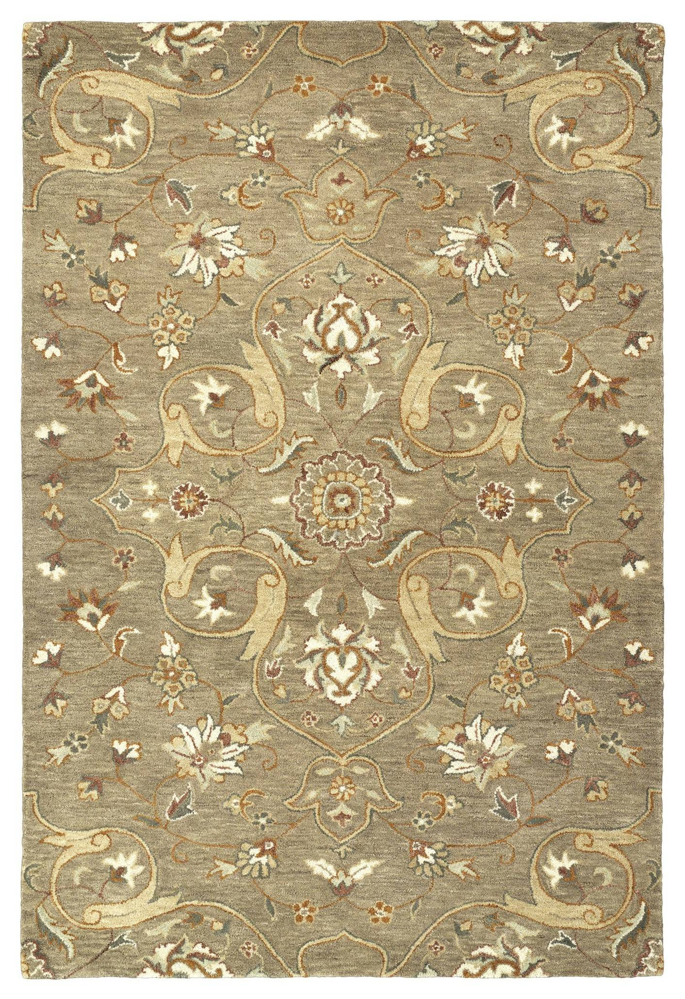 Kaleen Helena Light BrownHand-Tufted Rug, 4'x6' - Traditional - Area ...