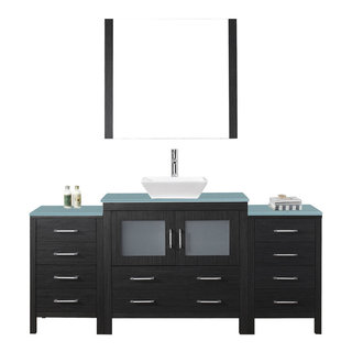 Dior Single Bathroom Vanity Set, Espresso, 72.44", 72"x19"x33 ...